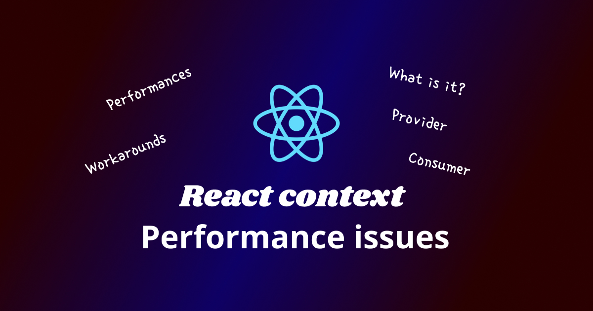 React context, performance?